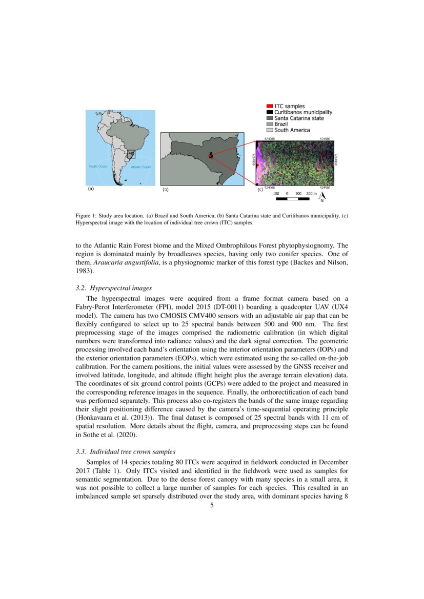 Multi Task Fully Convolutional Network For Tree Species Mapping In