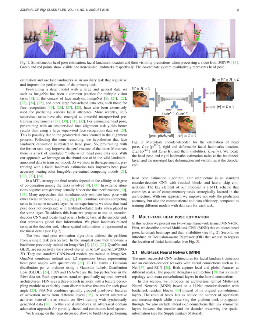 Multi-task head pose estimation in-the-wild | DeepAI