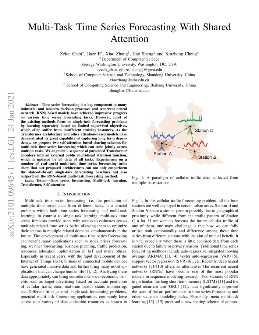 Multi-Task Time Series Forecasting With Shared Attention | DeepAI