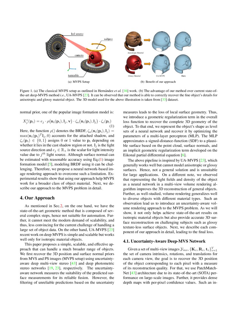 Multi-View Photometric Stereo Revisited | DeepAI