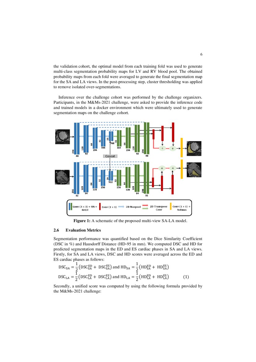 Multi-view SA-LA Net: A framework for simultaneous segmentation of RV ...
