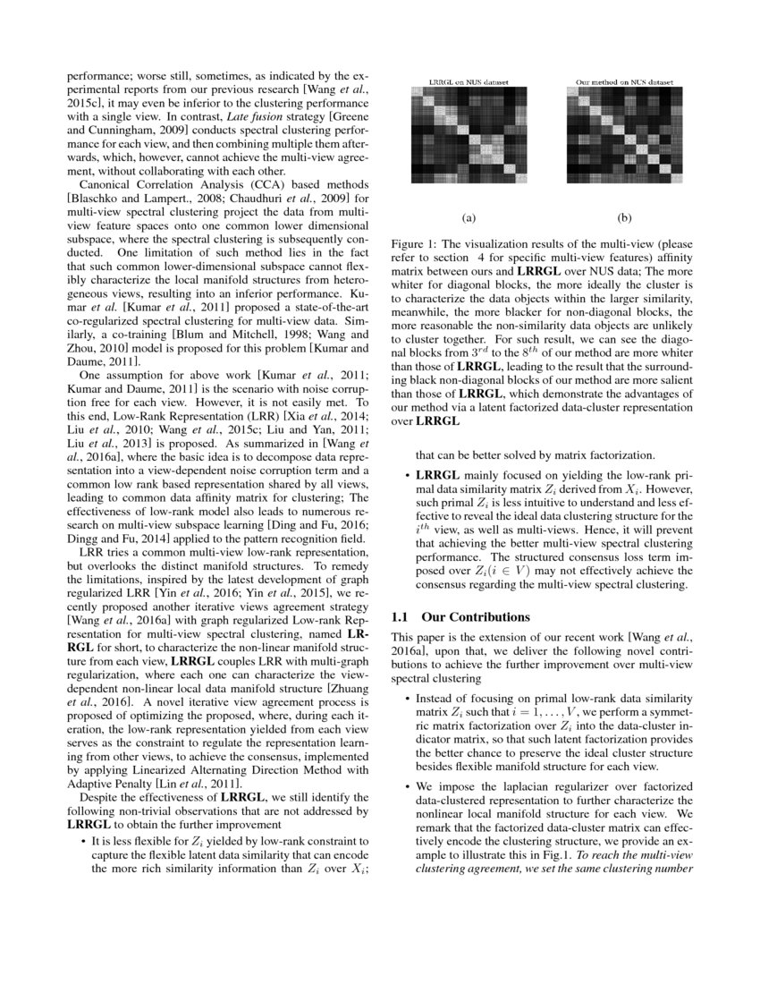 Multi View Spectral Clustering Via Structured Low Rank Matrix Factorization Deepai 