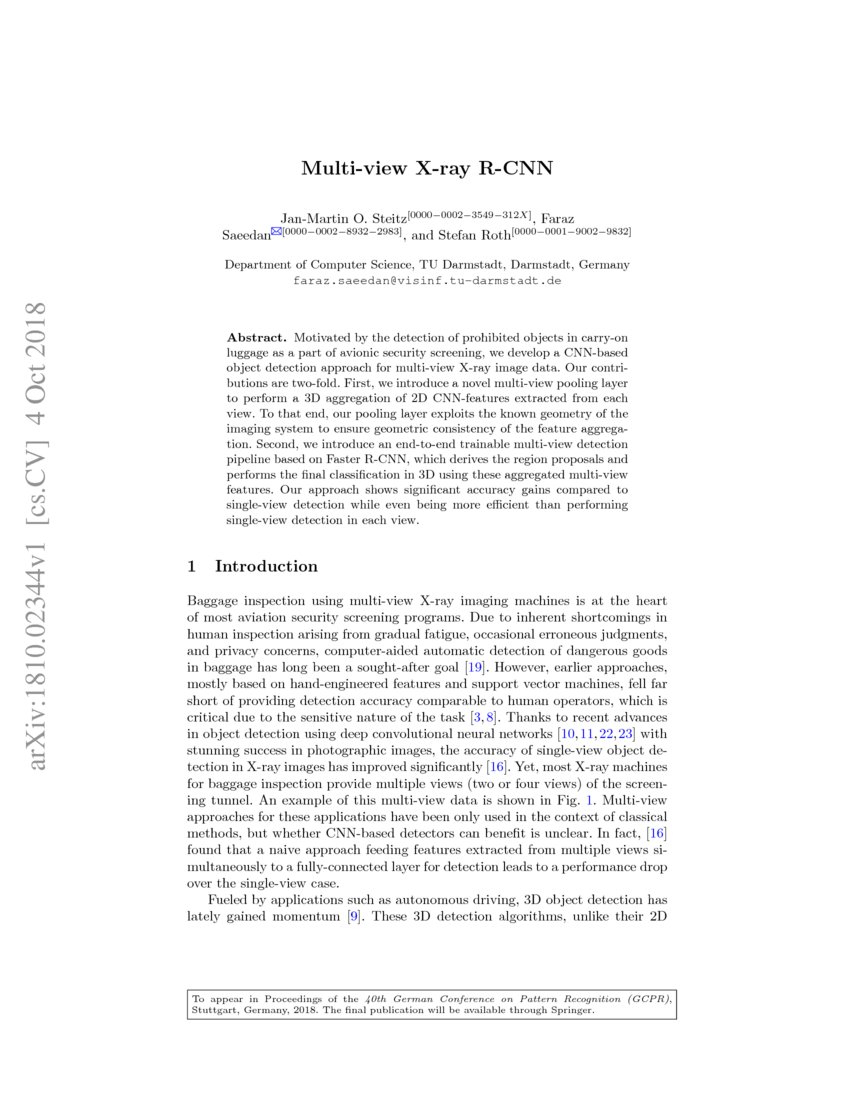 Multi-view X-ray R-CNN | DeepAI