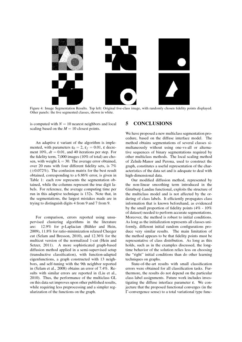 Multiclass Diffuse Interface Models for Semi-Supervised Learning on Graphs | DeepAI