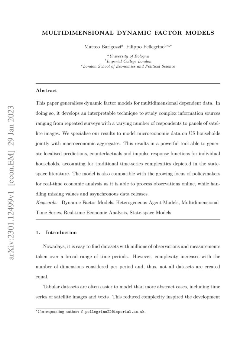 Multidimensional dynamic factor models | DeepAI Multidimensional dynamic factor models | DeepAI