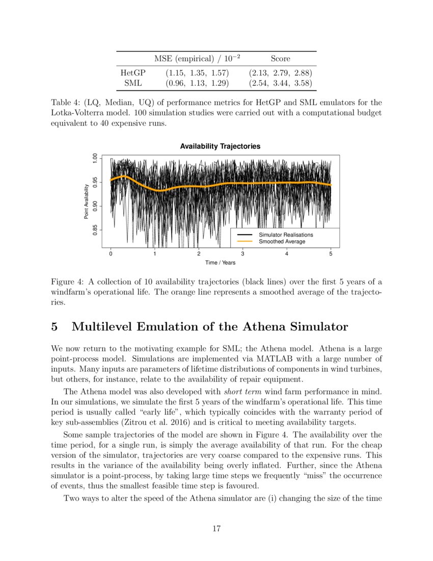 Multilevel Emulation For Stochastic Computer Models With An Application