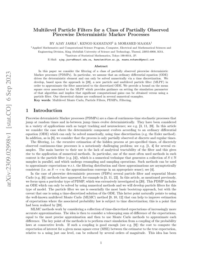 Multilevel Particle Filters For A Class Of Partially Observed Piecewise Deterministic Markov