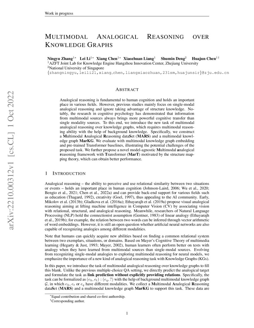 Multimodal Analogical Reasoning over Knowledge Graphs | DeepAI Multimodal Analogical Reasoning over Knowledge Graphs | DeepAI