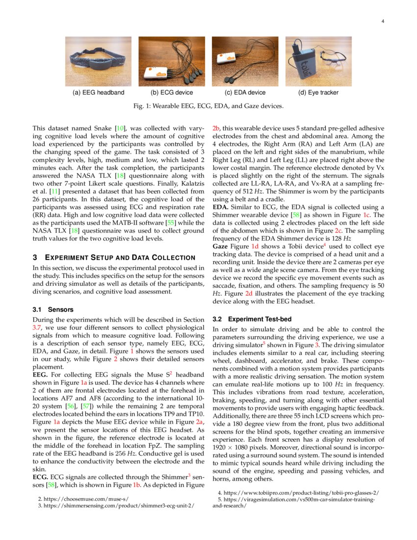 Multimodal Brain Computer Interface For In Vehicle Driver Cognitive