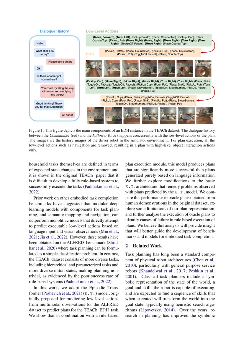 Multimodal Contextualized Plan Prediction for Embodied Task Completion | DeepAI