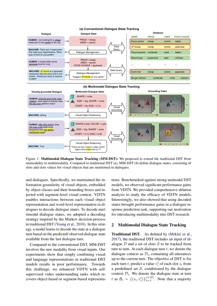 Multimodal Dialogue State Tracking | DeepAI
