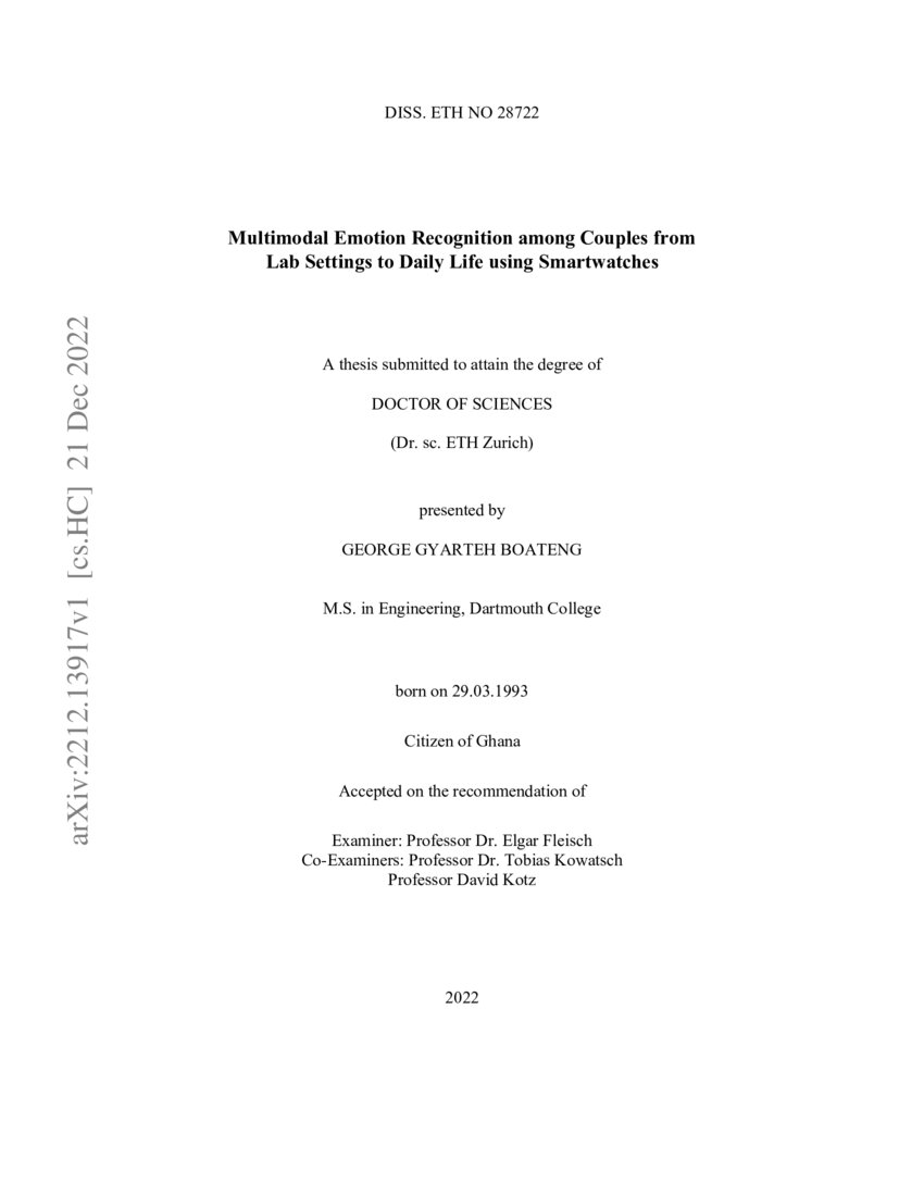 Multimodal Emotion Recognition Among Couples From Lab Settings To Daily Life Using Smartwatches