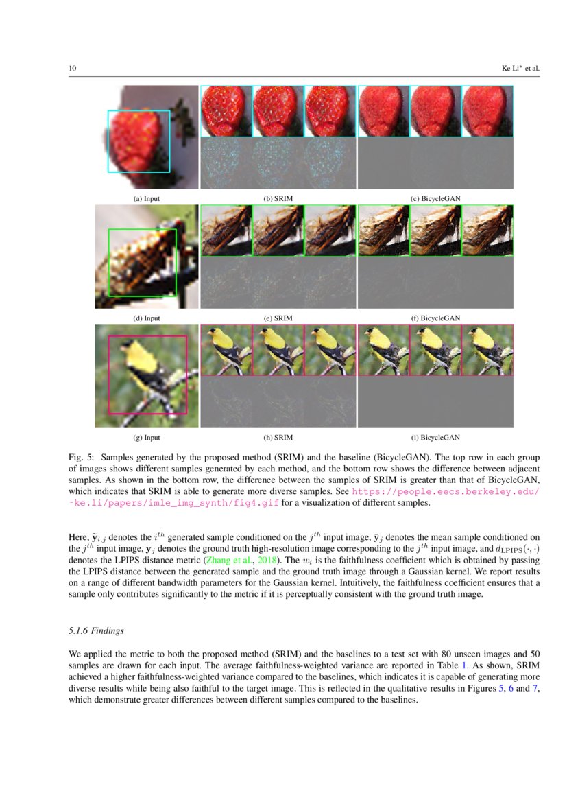 Multimodal Image Synthesis with Conditional Implicit Maximum Likelihood Estimation | DeepAI