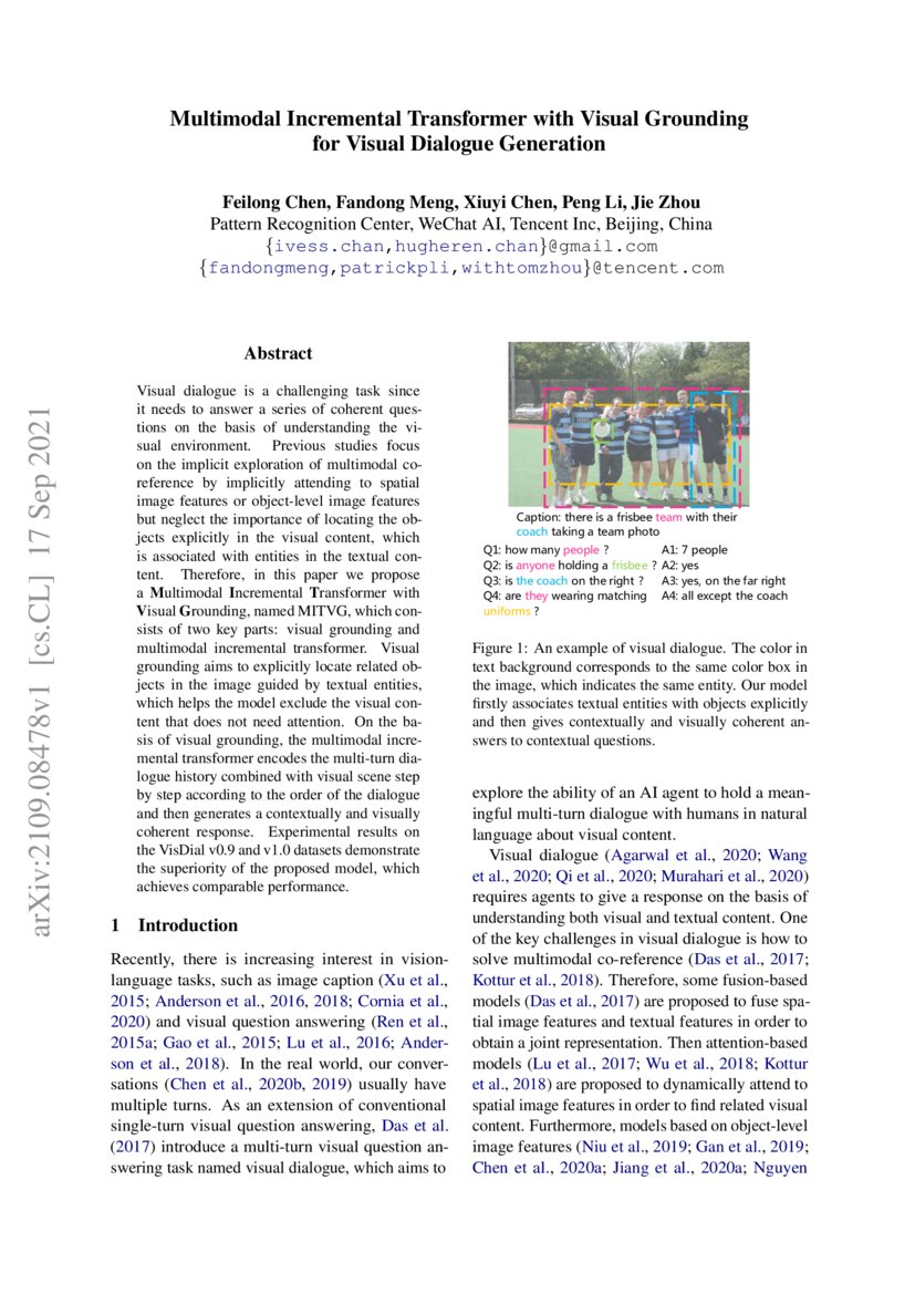 Multimodal Incremental Transformer with Visual Grounding for Visual ...