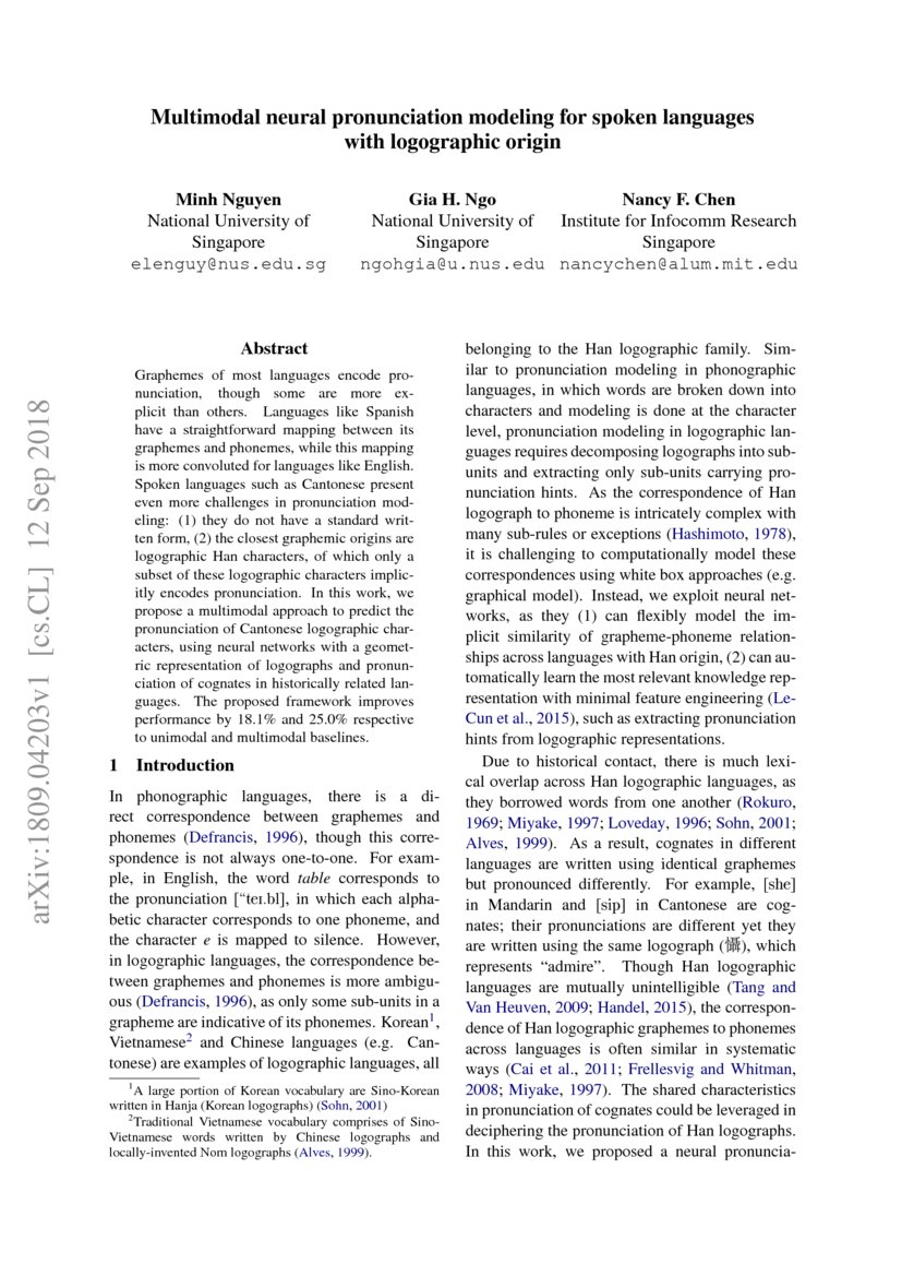 Multimodal Neural Pronunciation Modeling For Spoken Languages With