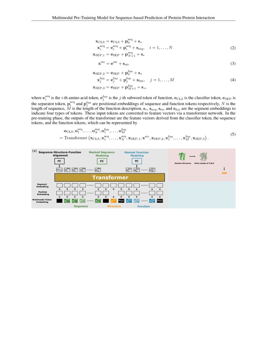 Multimodal Pre-Training Model for Sequence-based Prediction of Protein-Protein Interaction | DeepAI