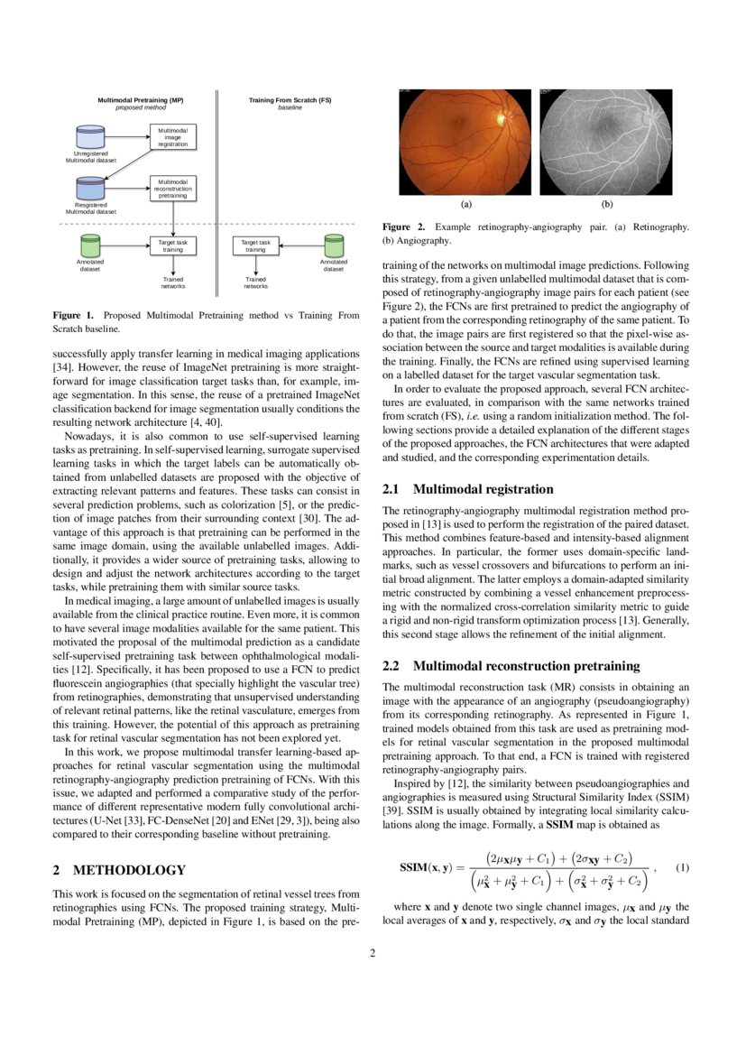 Multimodal Transfer Learning-based Approaches for Retinal Vascular ...