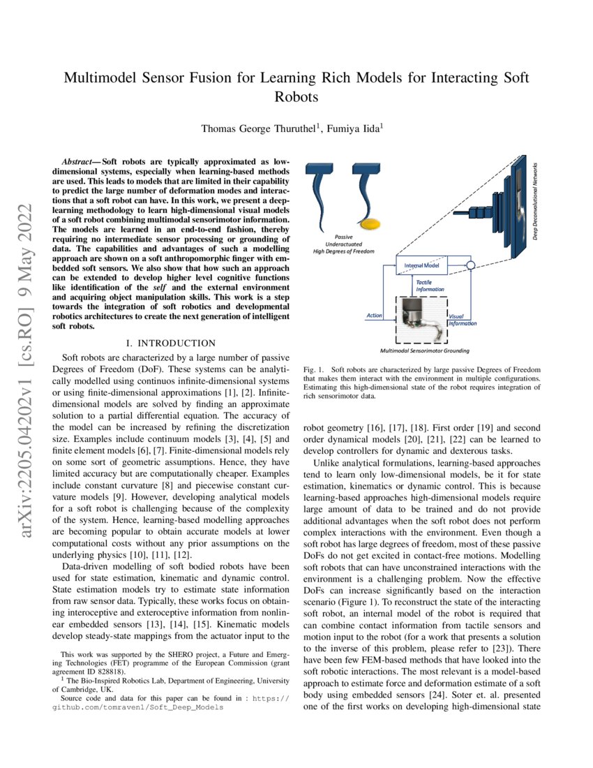 Multimodel Sensor Fusion for Learning Rich Models for Interacting Soft ...