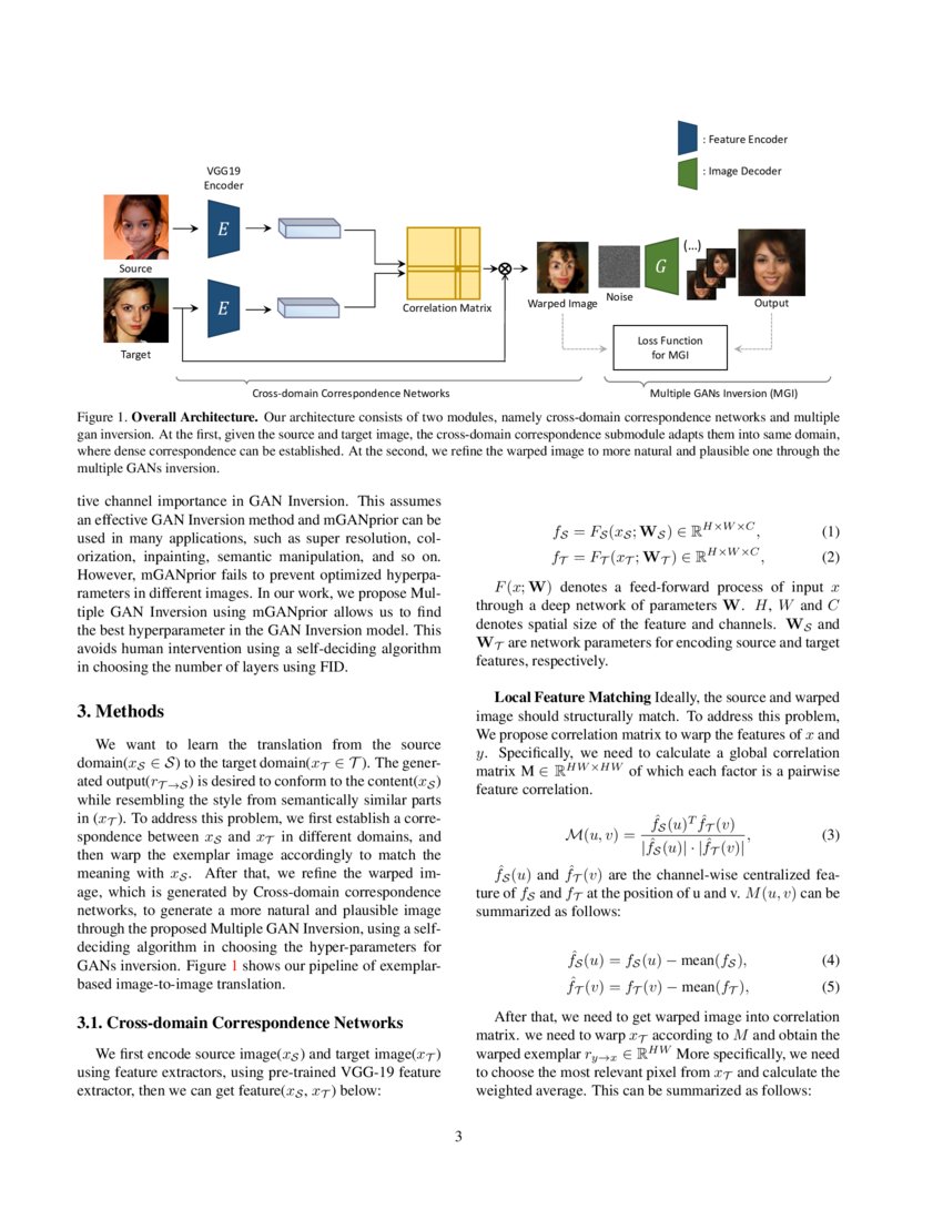 Multiple GAN Inversion for Exemplar-based Image-to-Image Translation | DeepAI