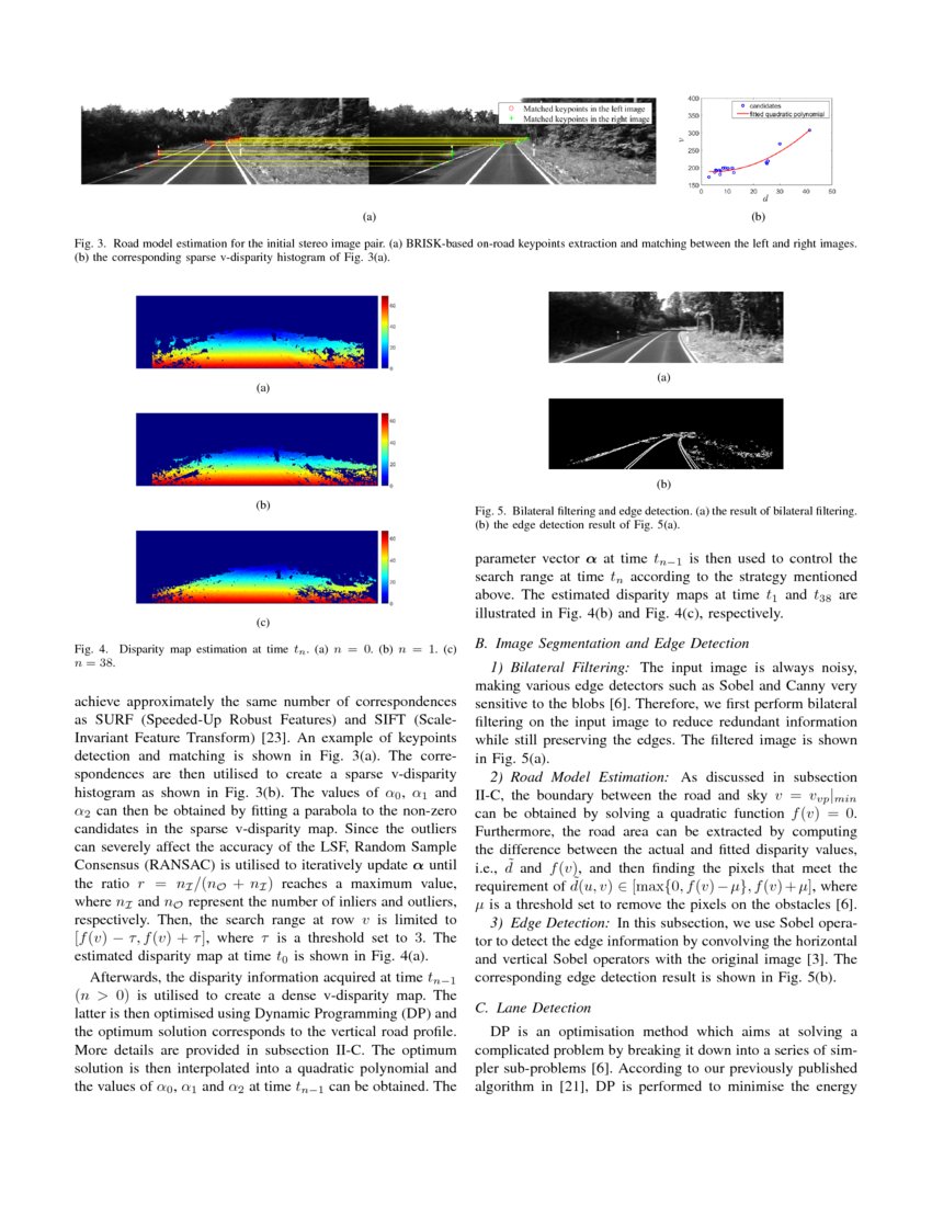 Multiple Lane Detection Algorithm Based On Optimised Dense Disparity