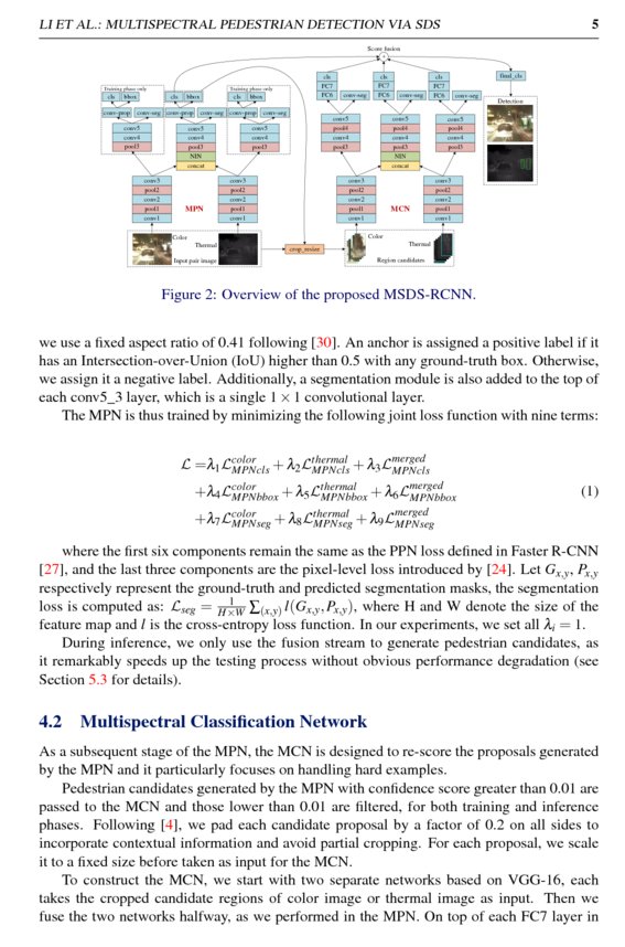 Multispectral Pedestrian Detection Via Simultaneous Detection And Segmentation Deepai