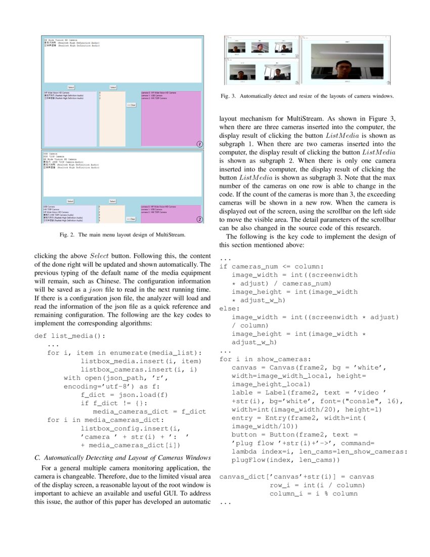 MultiStream: A Simple and Fast Multiple Cameras Visual Monitor and ...