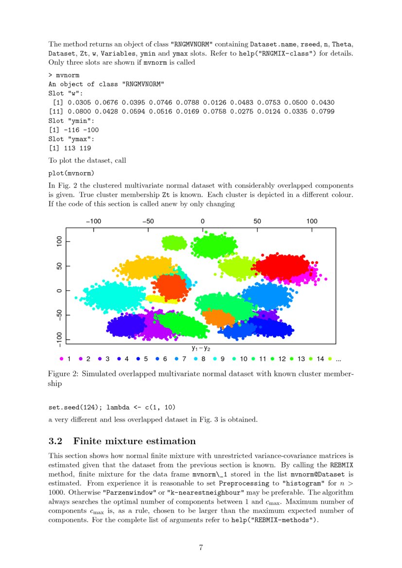 Multivariate Normal Mixture Modeling Clustering And Classification With The Rebmix Package Deepai