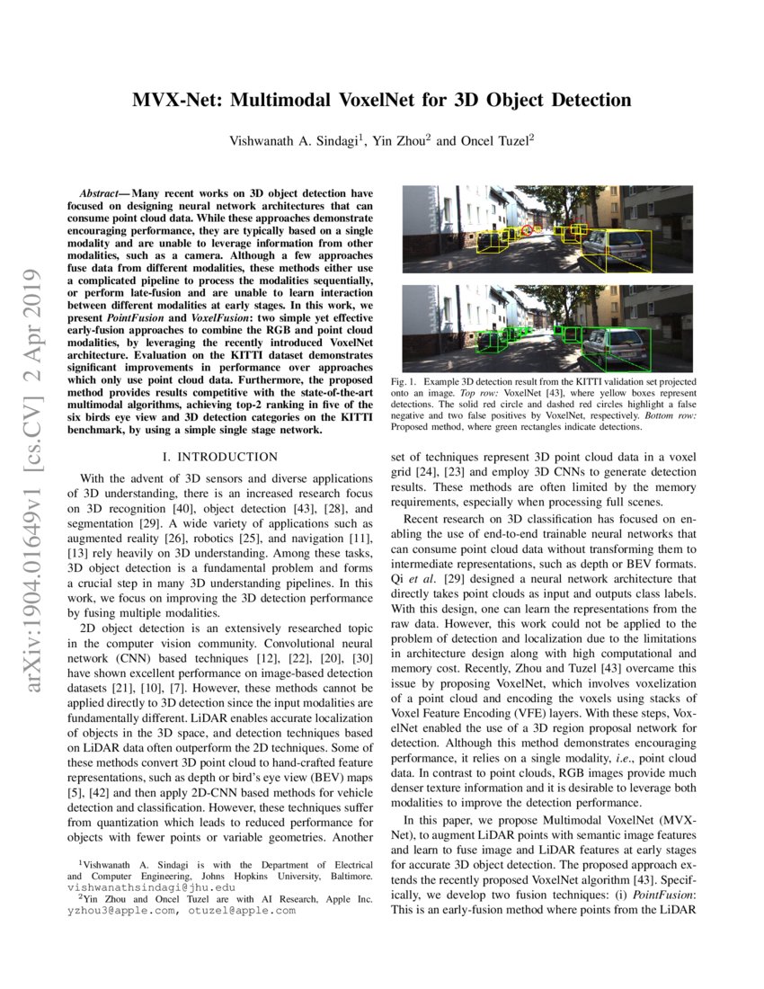 Mvx Net Multimodal Voxelnet For 3d Object Detection Deepai 5696