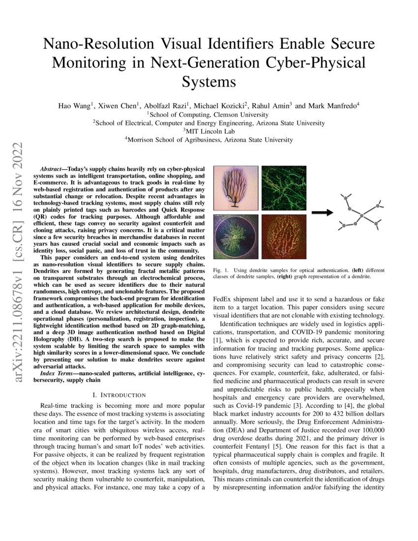 Nano-Resolution Visual Identifiers Enable Secure Monitoring in Next-Generation Cyber-Physical ...