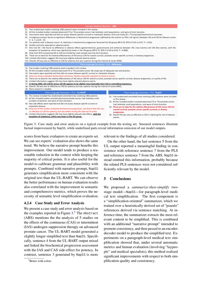 Napss Paragraph Level Medical Text Simplification Via Narrative Prompting And Sentence Matching