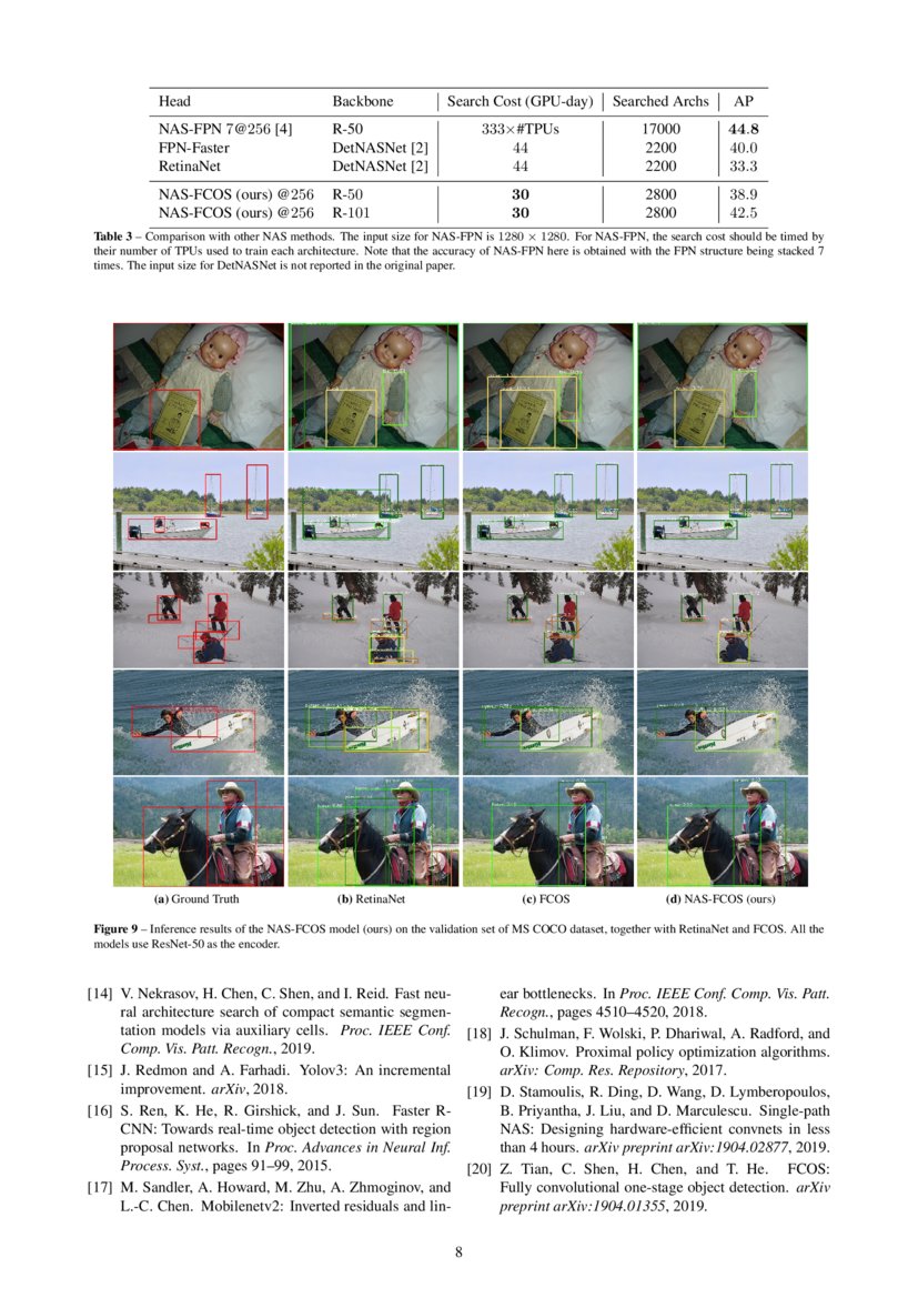 NAS-FCOS: Fast Neural Architecture Search for Object Detection | DeepAI