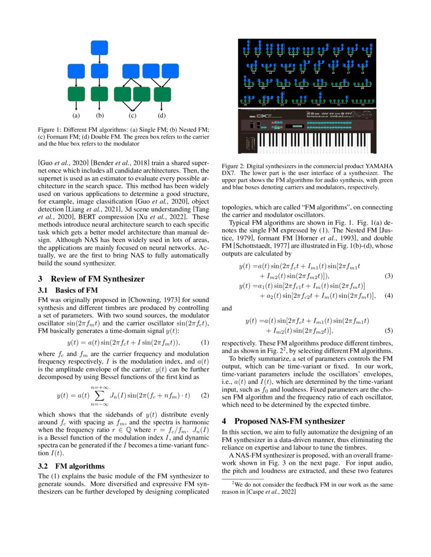 Nas Fm Neural Architecture Search For Tunable And Interpretable Sound