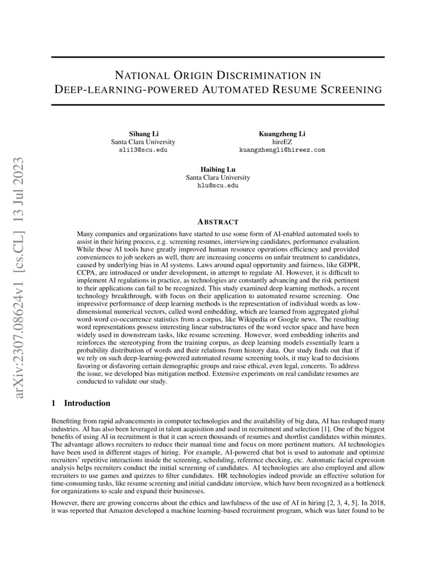 National Origin Discrimination in Deep-learning-powered Automated ... National Origin Discrimination in Deep-learning-powered Automated ...