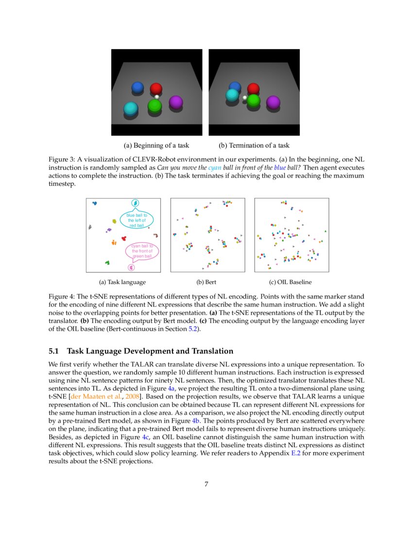 Natural Language-conditioned Reinforcement Learning with Inside-out Task Language Development ...