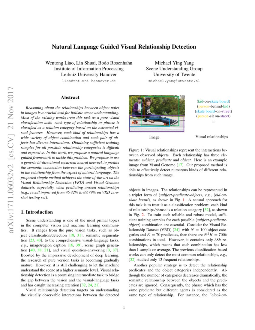Natural Language Guided Visual Relationship Detection | DeepAI