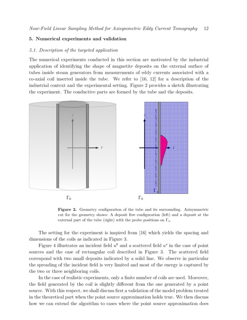 Near-Field Linear Sampling Method forAxisymmetric Eddy Current Tomography | DeepAI