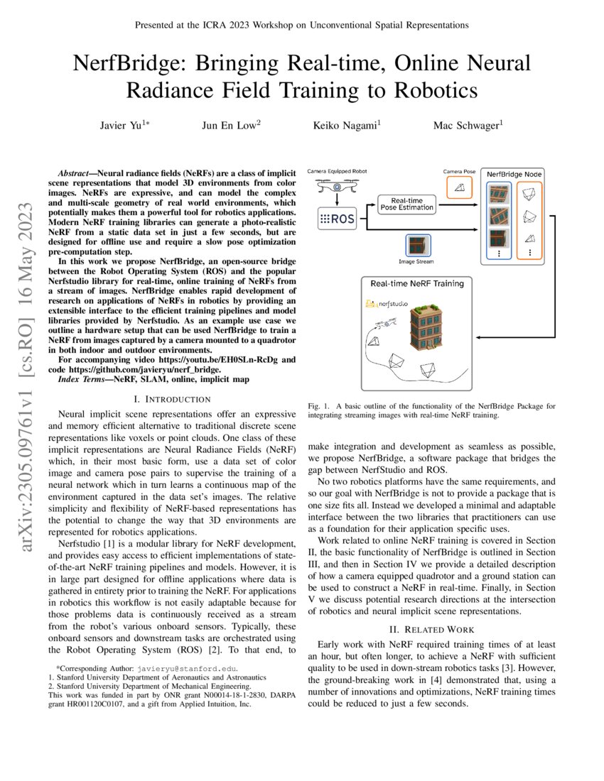 NerfBridge: Bringing Real-time, Online Neural Radiance Field Training ...