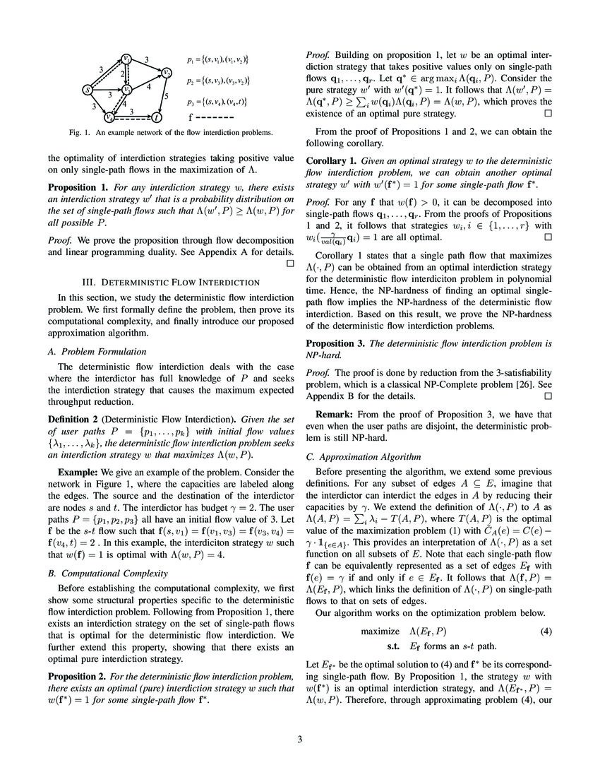 Network Interdiction Using Adversarial Traffic Flows | DeepAI