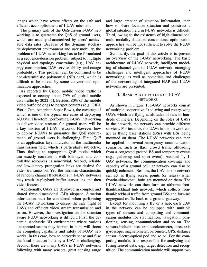 Networking Of Internet Of Uavs Challenges And Intelligent Approaches Deepai