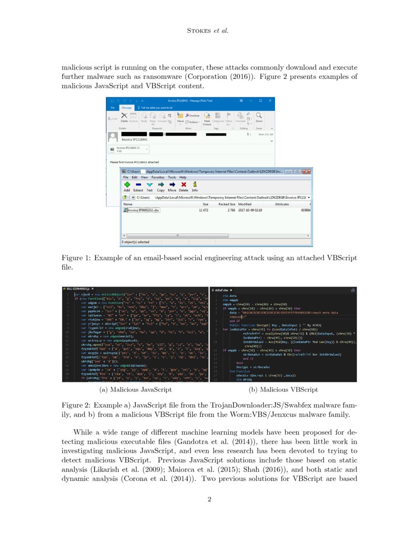 Neural Classification of Malicious Scripts: A study with JavaScript and VBScript | DeepAI