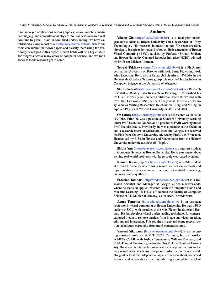 Neural Fields in Visual Computing and Beyond | DeepAI