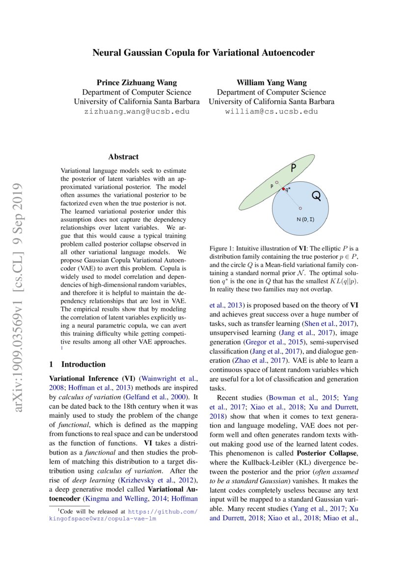 Neural Gaussian Copula For Variational Autoencoder Deepai