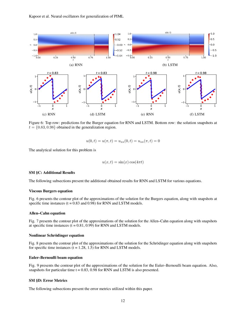 Neural oscillators for generalization of physics-informed machine ... Neural oscillators for generalization of physics-informed machine ...