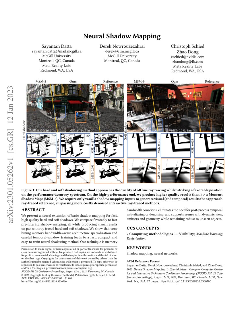 Neural Shadow Mapping | DeepAI