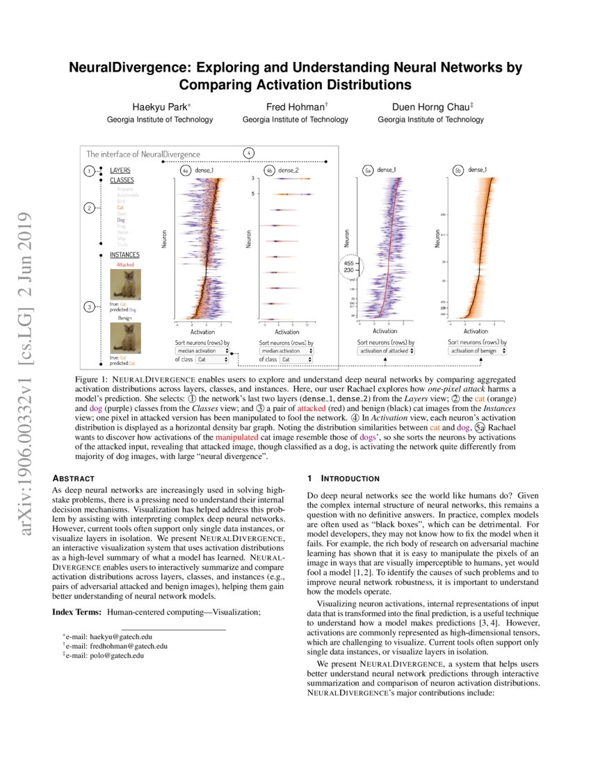 NeuralDivergence: Exploring and Understanding Neural Networks by Comparing Activation ...