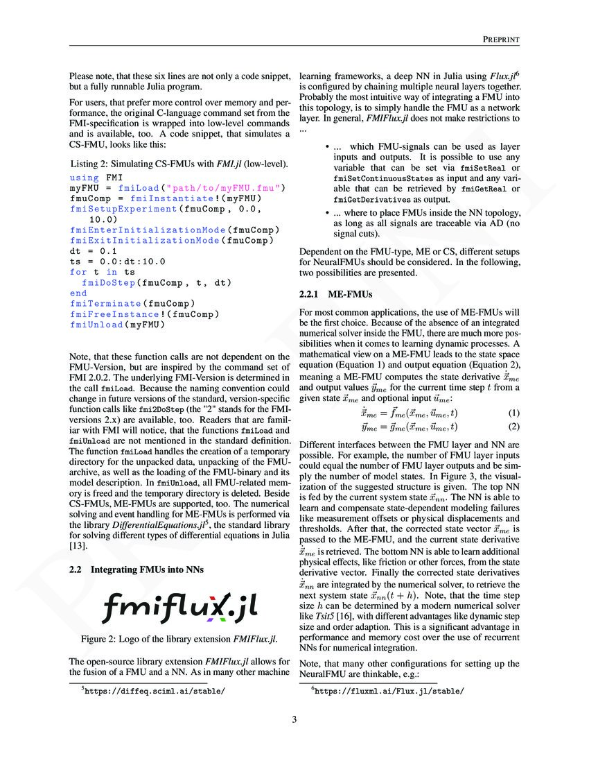 Neuralfmu Towards Structural Integration Of Fmus Into Neural Networks Deepai