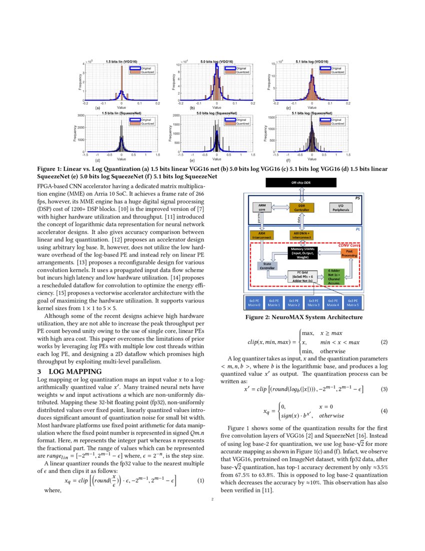 NeuroMAX: A High Throughput, Multi-Threaded, Log-Based Accelerator for Convolutional Neural ...