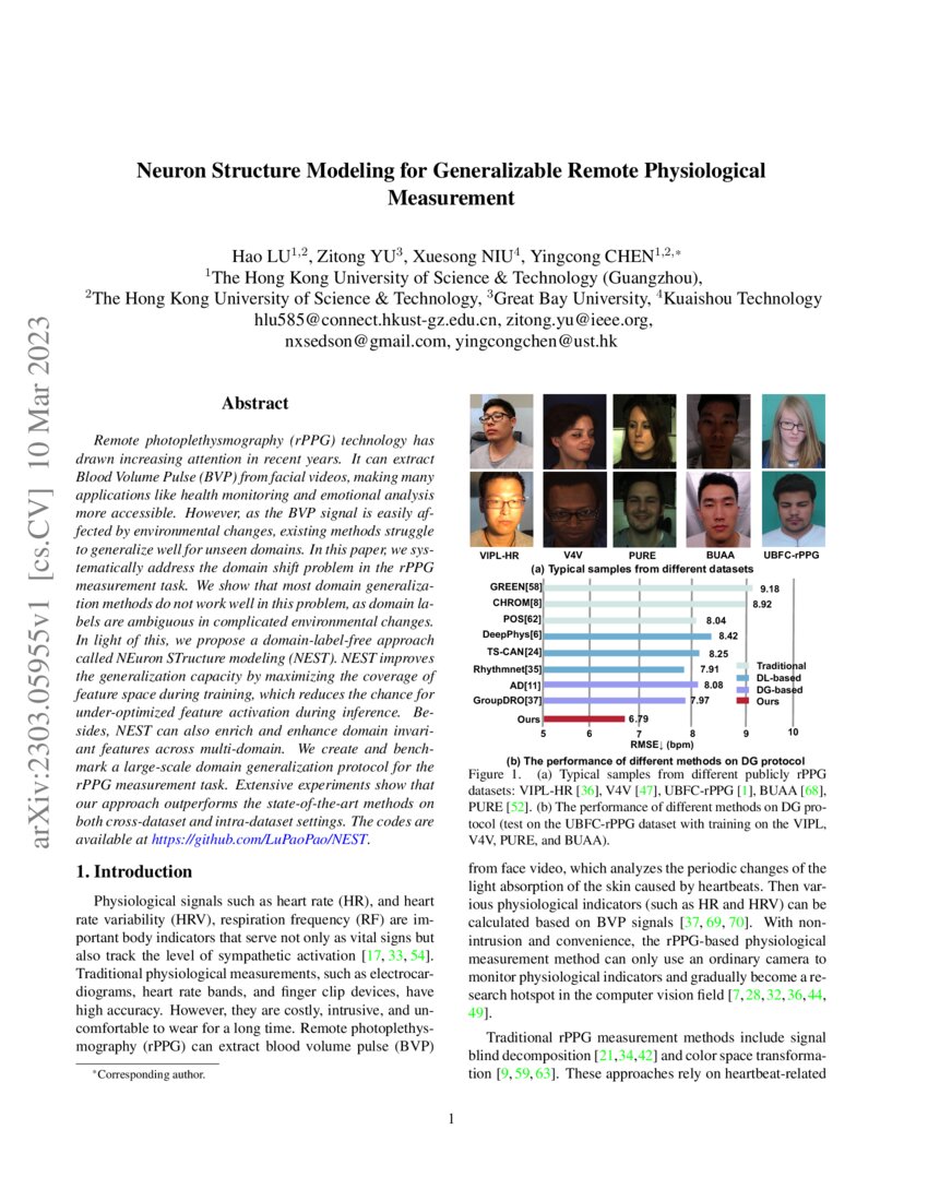 Neuron Structure Modeling for Generalizable Remote Physiological ...