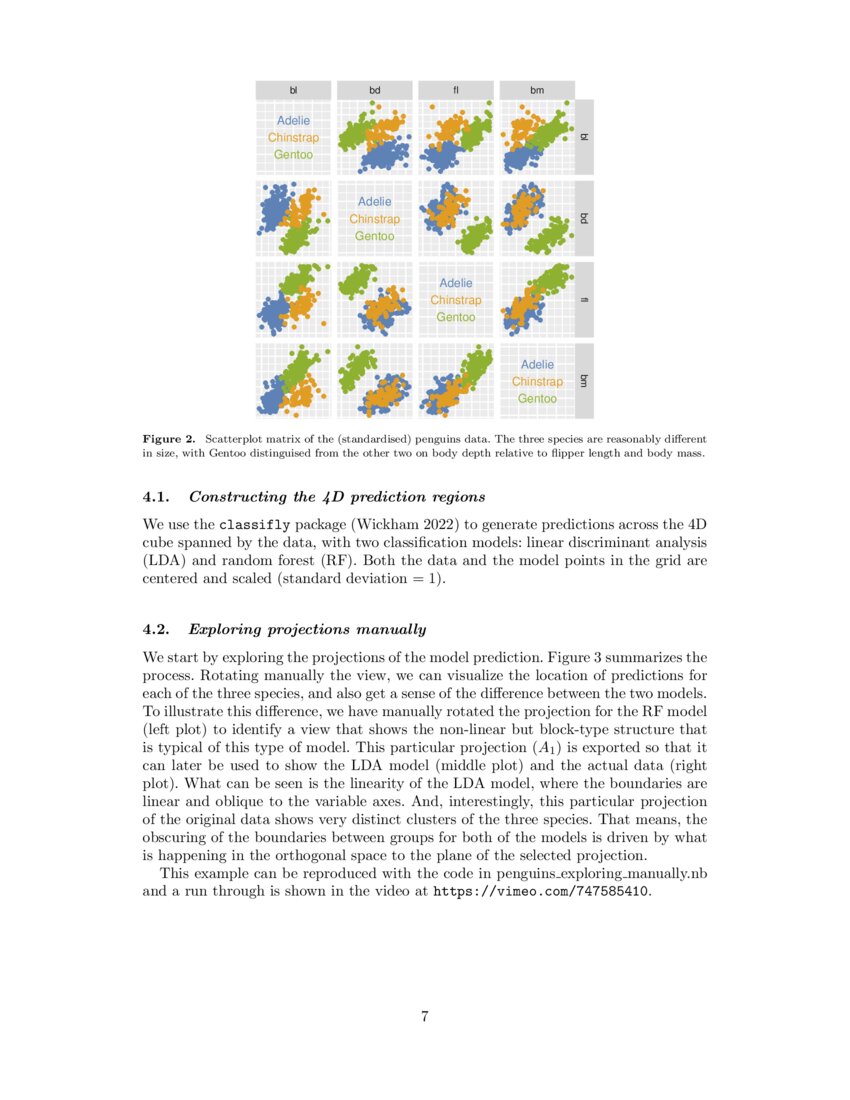 New and simplified manual controls for projection and slice tours, with application to exploring ...
