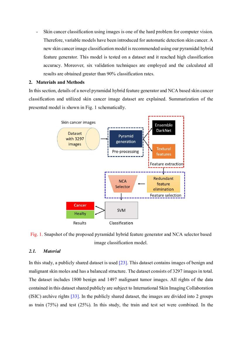 New Pyramidal Hybrid Textural And Deep Features Based Automatic Skin